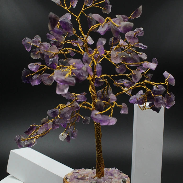 Zaicus Amethyst Stone Tree Crystal for Home Decor, Purple Stone Tree 7 ...